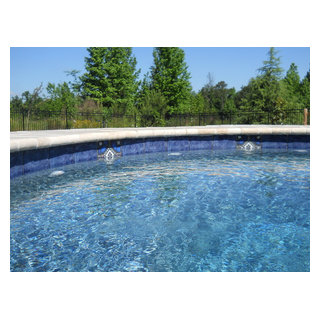 Wet Edge Prism Matrix Indigo Blue - Traditional - Pool - Atlanta - by ...