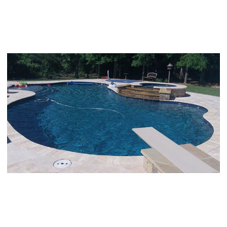 Wet Edge Prism Matrix Indigo Blue - Traditional - Pool - Atlanta - by ...