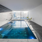 Slot overflow deck level pool - Contemporary - Swimming Pool & Hot Tub ...