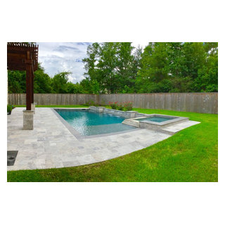 Woodforest Waterfalls - Contemporary - Pool - Houston - by Township ...