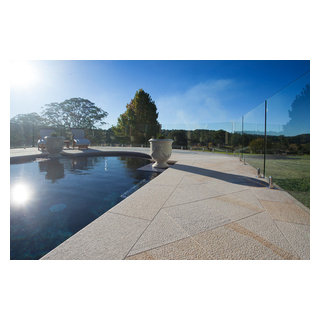 Yellow Rock Granite Paver Pool Surround - Modern - Pool - Sydney - by ...