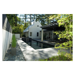 Zen Pool and Garden - Modern - Pool - Atlanta - by Howard Design Studio ...