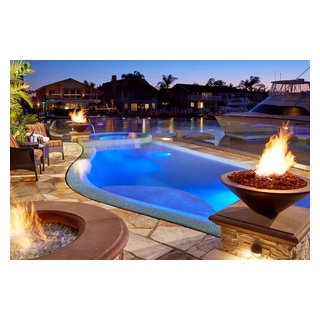 Zero Edge Pool - Transitional - Swimming Pool & Hot Tub - Orange County ...
