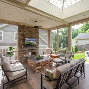 75 Beautiful Verandah with Natural Stone Pavers Pictures & Ideas ...