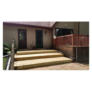 6 x 6 Timber Steps - Contemporary - Porch - Chicago - by J. Iddins ...
