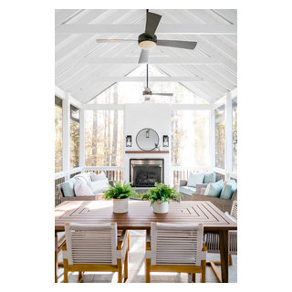 Apex Screen Porch - Rustic - Porch - Raleigh - by Catherine French ...