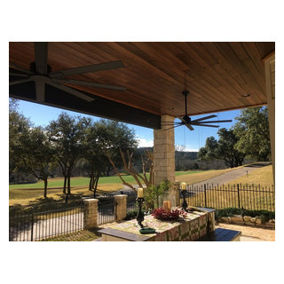 Austin Country Club Patio and Porch Redesign - Eclectic - Porch ...