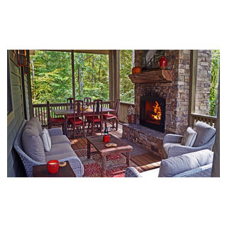 Award Winning Timber Frame Vacation Home - Rustic - Porch - Other | Houzz