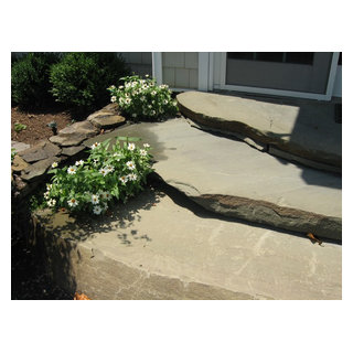 Boulder ideas & Broken Blue Stone Path - Traditional - Porch ...