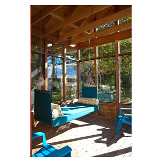 Camp Rebuild - Rustic - Porch - Boston - by Knight Associates | Houzz