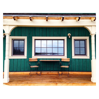 Chase Rd House & Timber Frame Barn - Farmhouse - Porch - Burlington ...