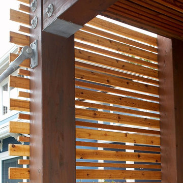 Wood Slat Privacy Screen - Photos & Ideas | Houzz