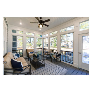 Coastal Virginia Idea House Ashby's Bridge - Beach Style - Porch ...