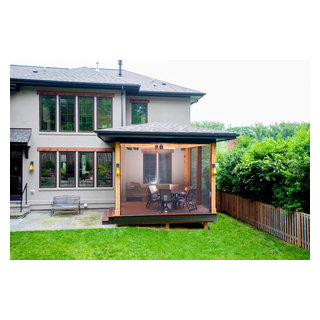 Contemporary Cedar Screen Room - Contemporary - Porch - DC Metro - by ...