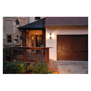 Curved Railing Front Porch - Modern - Porch - Atlanta - by Victor Smith ...