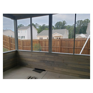 Custom Finished Ceilings in screen room - Rustic - Porch - Other - by ...