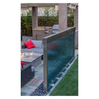 Custom Outdoor Single Panel Water Feature - Palo Alto, CA ...