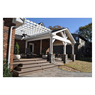 Custom PVC wrapped open gable porch - Traditional - Porch - Nashville ...