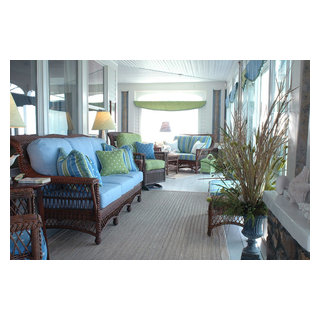 Dover Bluff - Beach Style - Porch - Portland Maine - by Cottage Home ...