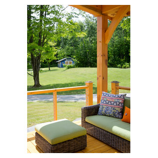 Energy Efficient, Empty Nester New England Timber Frame - Eclectic ...