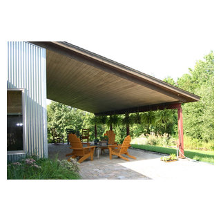 Entry porch - Rustic - Veranda - Richmond - by Transitions Design-Build ...