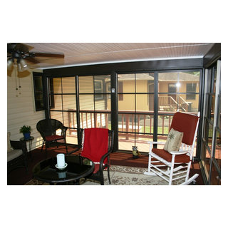 Four-Track Window System Spruces Up Screened Porch - Traditional ...