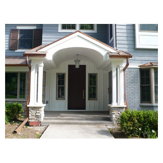 Front Entry Porch at Curb Change House - Traditional - Porch - Detroit ...