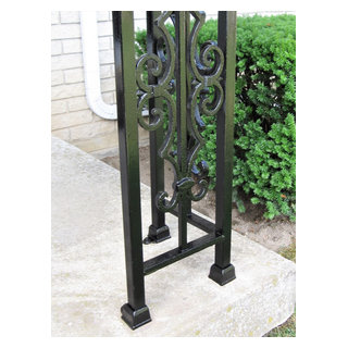 Front Porch Wrought Iron Columns - Traditional - Porch - Detroit - by ...