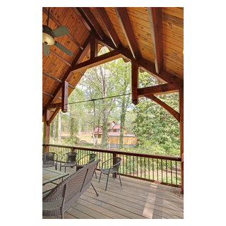 Hammer Beam Timber Frame Truss - Contemporary - Porch - Other - by ...