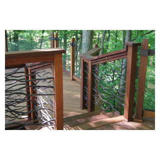 Ipe Deck with Custom railing - Traditional - Porch - New York - by J ...