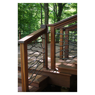 Ipe Deck with Custom railing - Traditional - Veranda - New York - by J ...