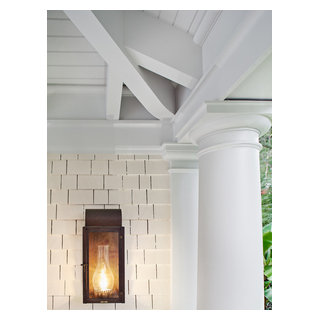 Kuhlman Pool House - Column & Cornice Detail - Traditional - Veranda ...