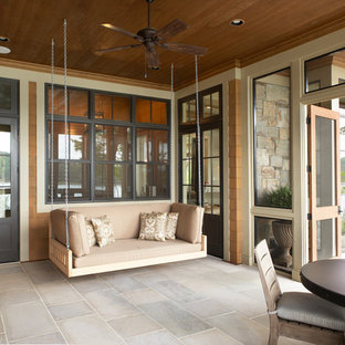 75 Beautiful Verandah with Natural Stone Pavers Pictures & Ideas ...