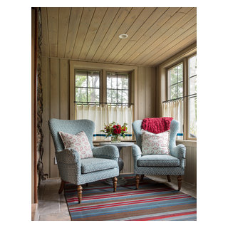 Log Cabin - Rustic - Porch - Kansas City - by Interior Design Beth ...