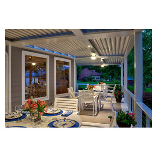 Louvered Pergolas & Motorized Screens - Modern - Veranda - Omaha - von ...