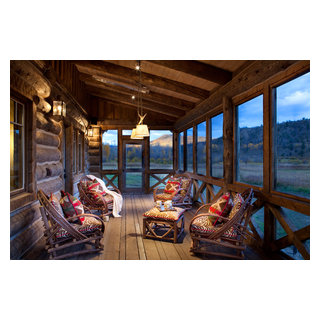 Meadow Cabin - Rustic - Porch - Denver - by Axial Arts Architecture | Houzz