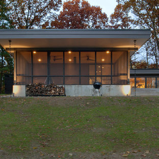 75 Beautiful Mid-Century Modern Back Porch Pictures & Ideas - November ...