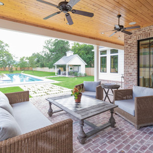 75 Beautiful Verandah with Brick Pavers Ideas & Designs - September ...