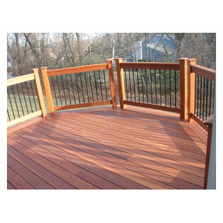 Octagonal deck construction. - Traditional - Porch - Manchester - by ...