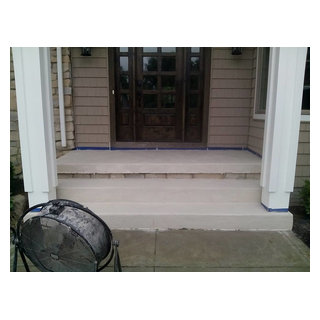Outdoor Front Porch Resurfacing - Traditional - Porch - Cleveland - by ...