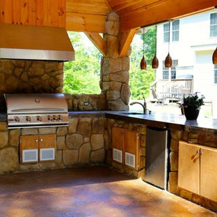 75 Most Popular Modern Verandah with an Outdoor Kitchen Design Ideas ...