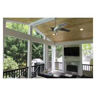 Outdoor living space addition in Frederick, MD - Transitional - Porch ...