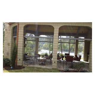 Phantom Retractable Screens on Lake house - Traditional - Porch - Other ...