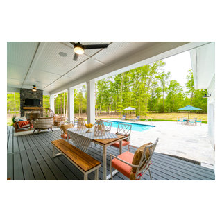 Rear Covered Porch - Farmhouse - Porch - New York - by The House ...