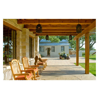Rustic Hacienda Style Texas Ranch - American Southwest - Veranda ...