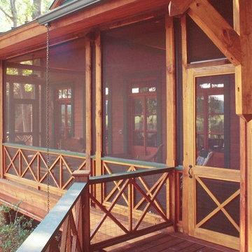 75 Rustic Red Porch Ideas You'll Love - November, 2024 | Houzz