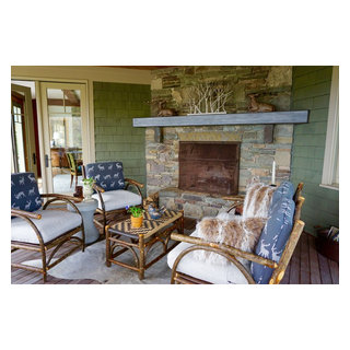 Rustic Screen Porch - Rustic - Porch - Burlington - by Design Studio ...