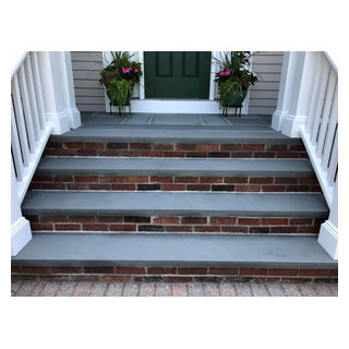 Slate Front Porch & Stairs - Modern - Porch - New York - by Oasis ...