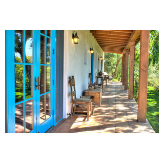 Spanish Hacienda Homestead - Southwestern - Porch - Santa Barbara - by ...