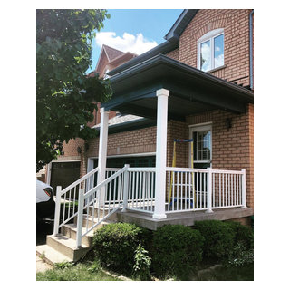 Square Columns installation in Mississauga - Contemporary - Porch ...